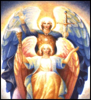 EL ARCANGEL MIGUEL Y LOS ÁNGELES del rayo azul